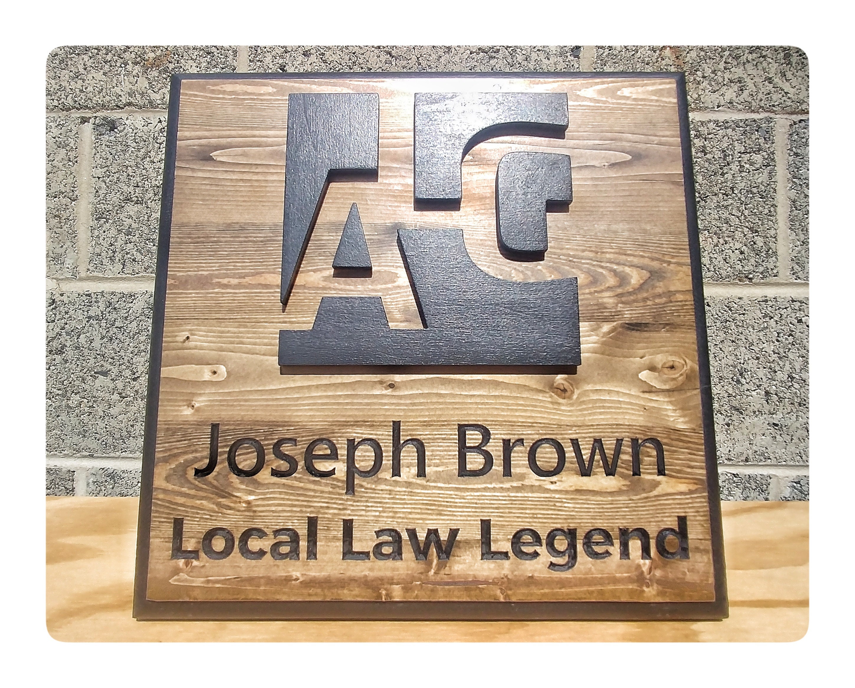 Business Logo Signs Routed Wood Signs Inset Letters Carved | Etsy