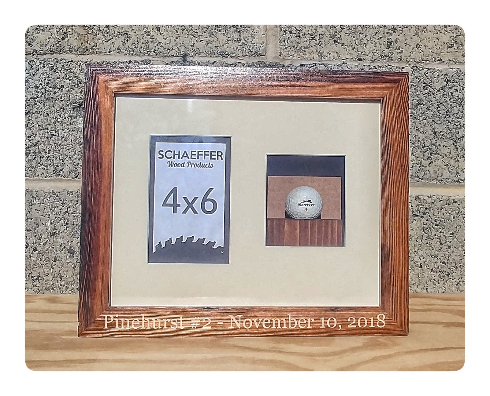 Custom Box Frame Engraved Box Frame Custom Golf Frames Wood - Etsy