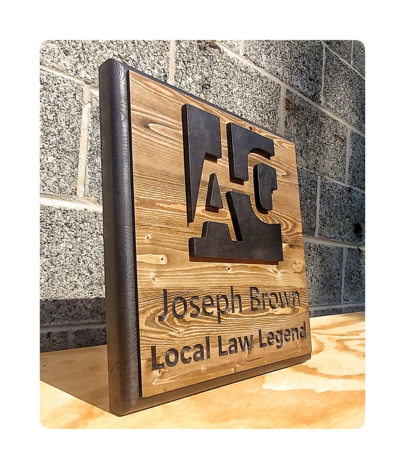 Business Logo Signs Routed Wood Signs Inset Letters Carved - Etsy