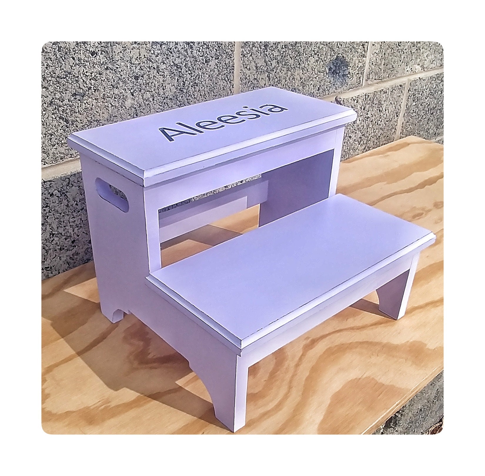 Custom Step Stool, Kids Step Stool, Engraved Step Stool, Small Wood ...