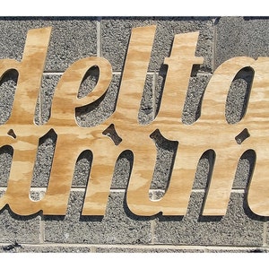 Custom Plywood Signs, Wood Cutout Signs, Wood Love Letters, Greek Wood ...