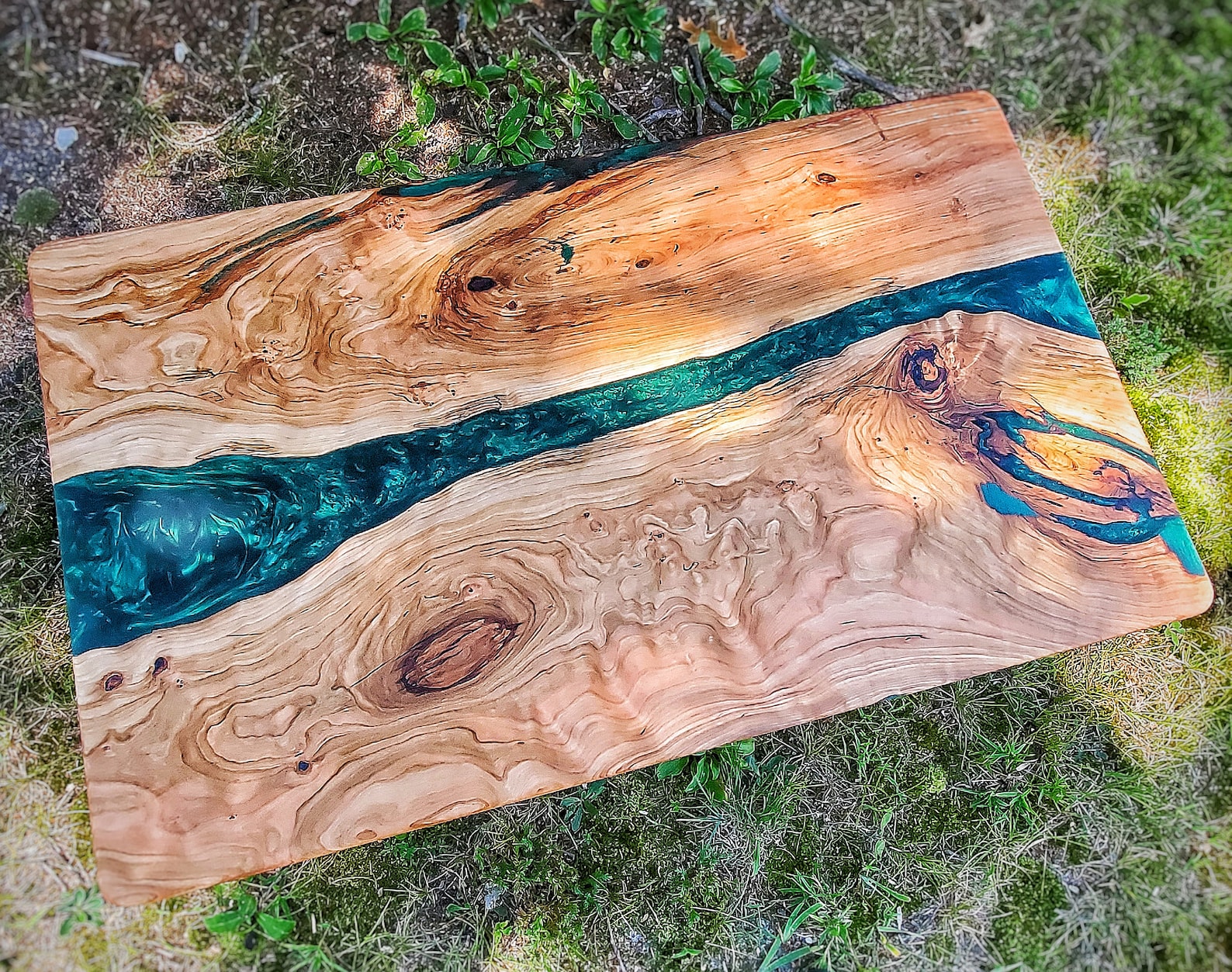 Epoxy River Table, Cherry Slab Table, Live Edge Table, Epoxy Coffee ...
