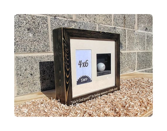 Custom Box Frame Engraved Box Frame Custom Golf Frames Wood | Etsy