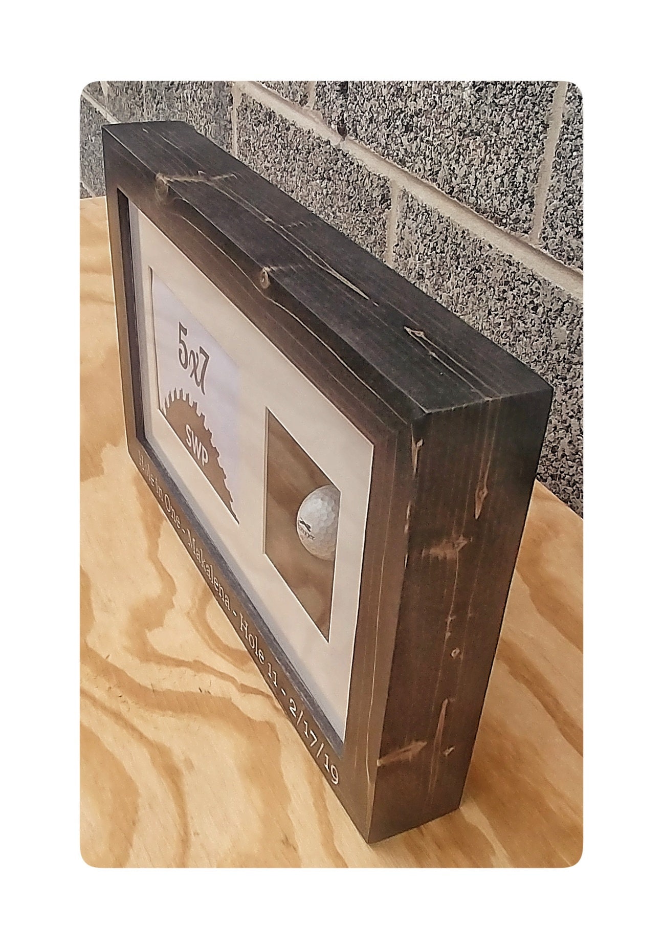 Custom Box Frame Engraved Box Frame Custom Golf Frames Wood - Etsy