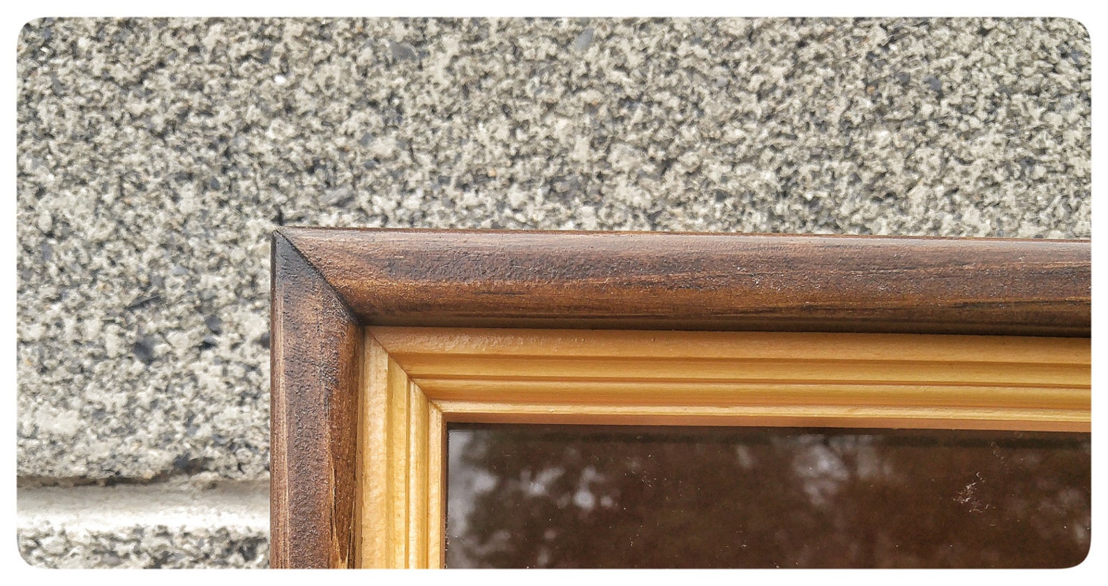 Stained Box Frame Finished Box Frame Square Wood Frames | Etsy