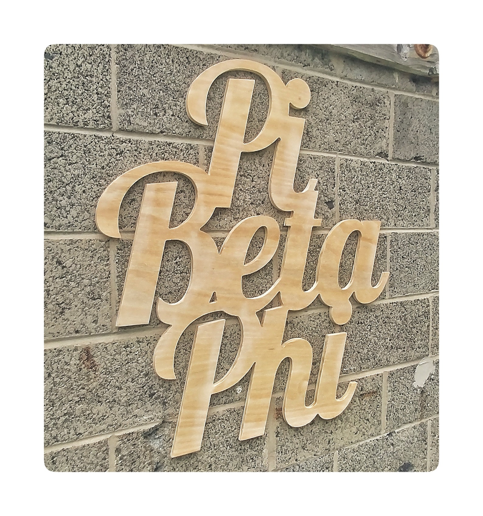 Custom Plywood Signs, Wood Cutout Signs, Wood Love Letters, Greek Wood ...
