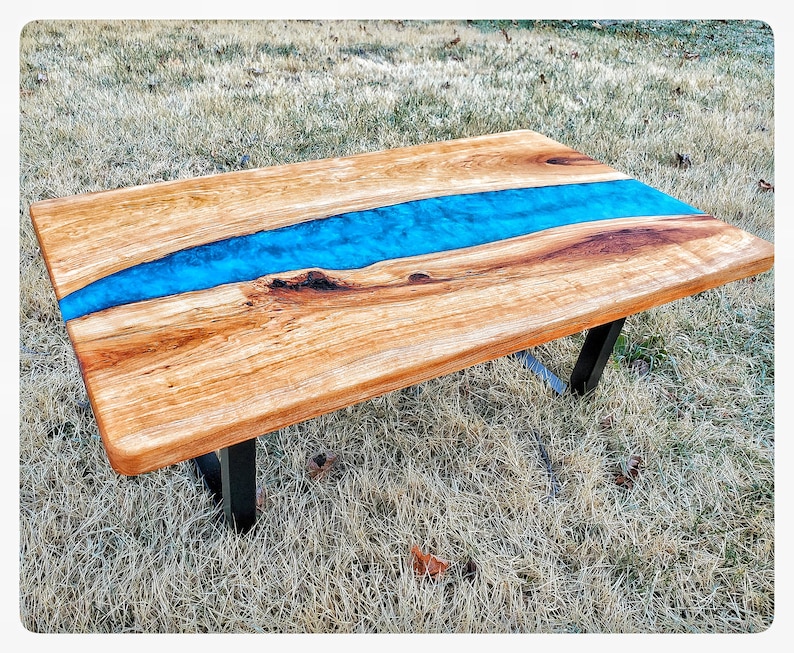 Epoxy River Table Cherry Slab Table Live Edge Table Epoxy - Etsy