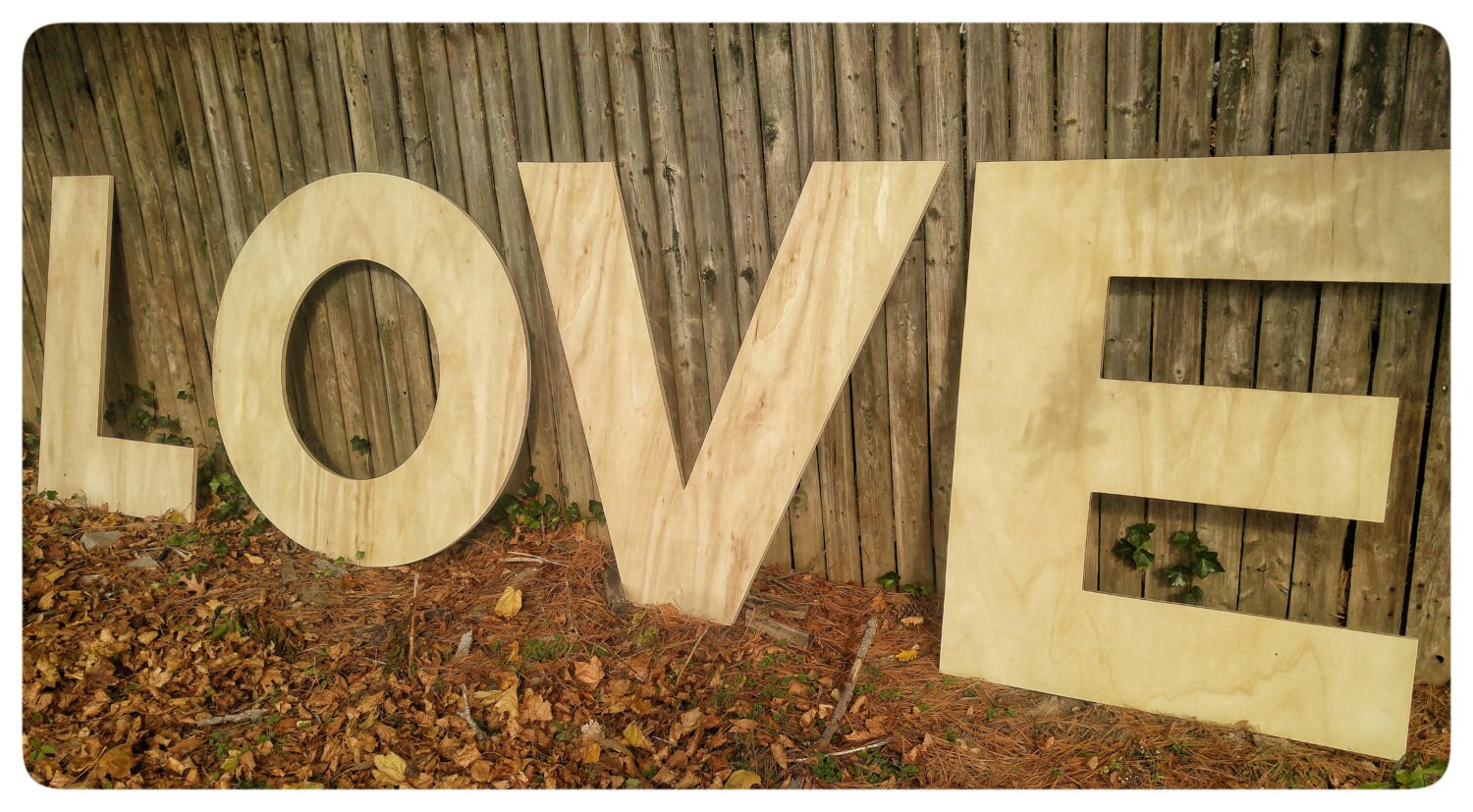 Wood Love Letters Large Wood Letters Unfinished Letters - Etsy