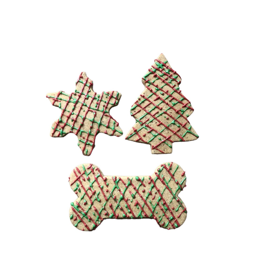 Holiday Dog Cookies - Christmas Tree Treat - Holiday Biscuits - Pet ...