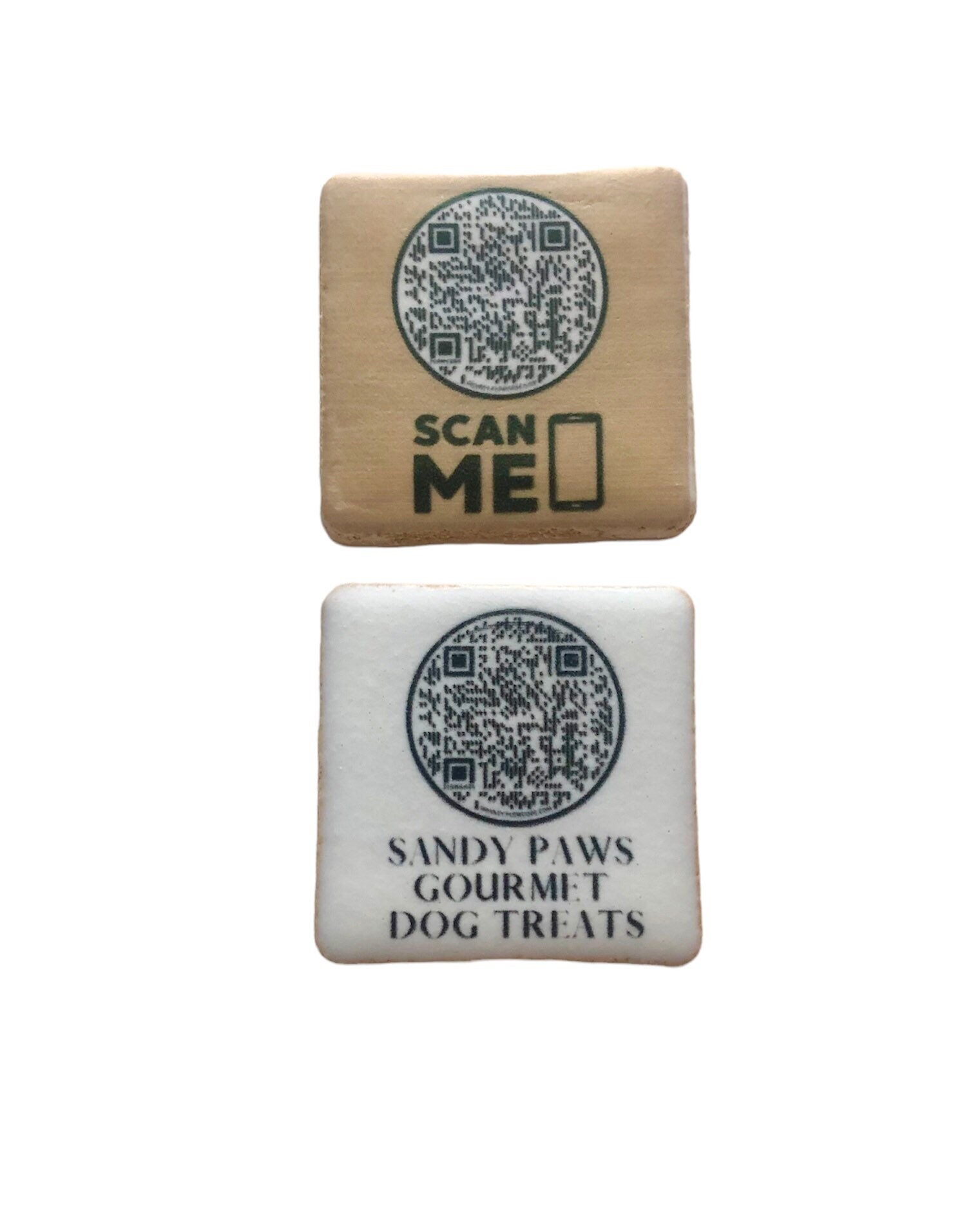 Custom Dog Treat QR Code Dog Cookie QR Dog Treat | Etsy