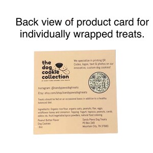 Wedding Dog Treats - Wedding QR Code - Dog Treat Favor - Organic Dog ...