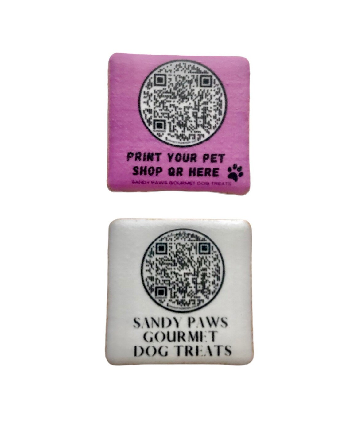 Dog Treat QR Code - Organic Biscuits - Gourmet Dog Treats - Dog Cookies ...