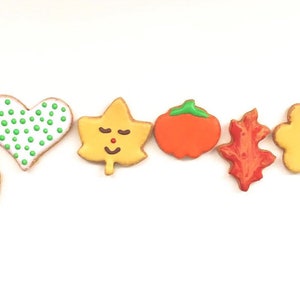 Fall Dog Treats - Decorated Dog Treats - Gourmet Dog Treats - Autumn ...