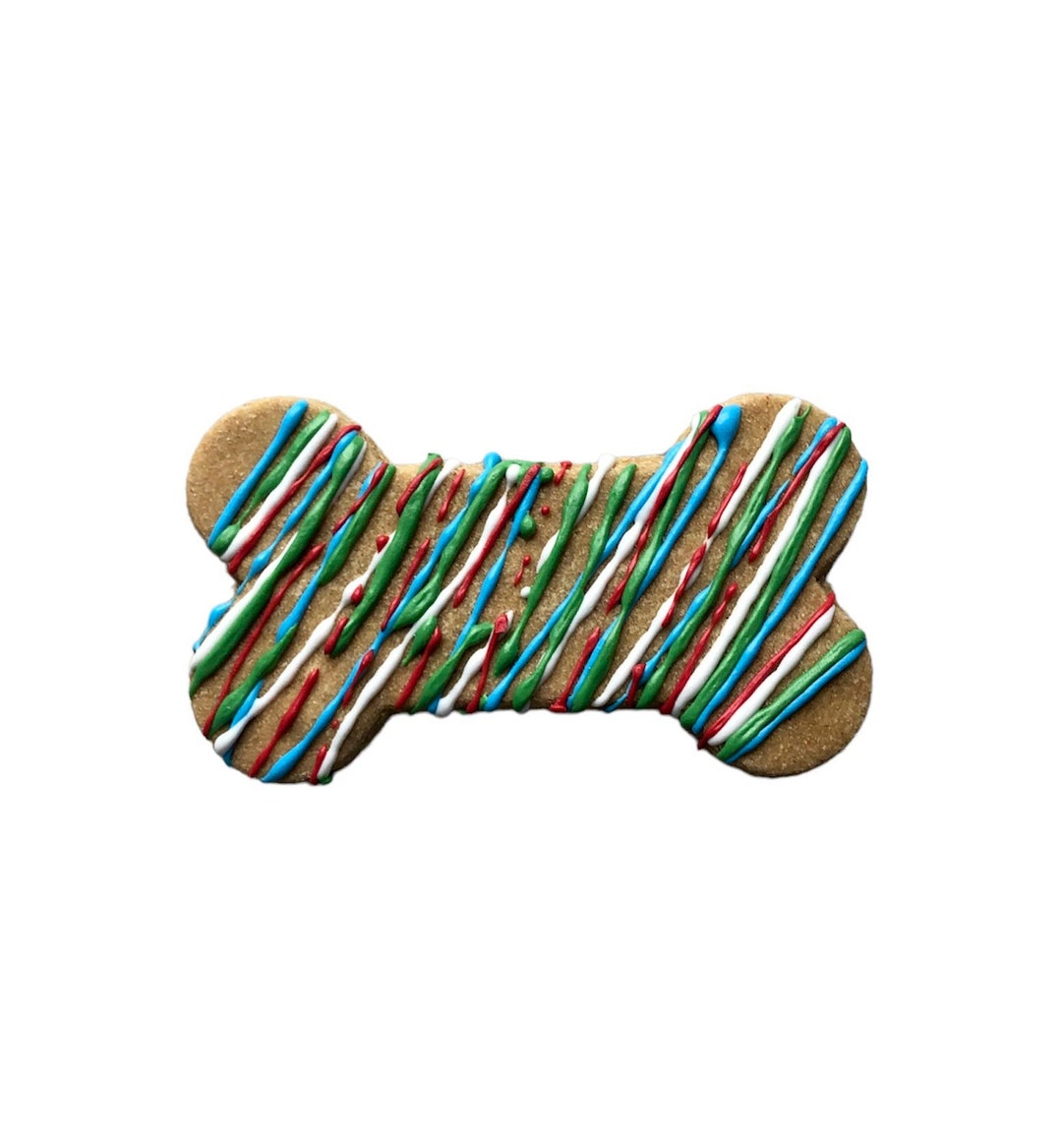 Christmas Dog Bones - Holiday Pet Treats - Gourmet Bones - Decorated ...