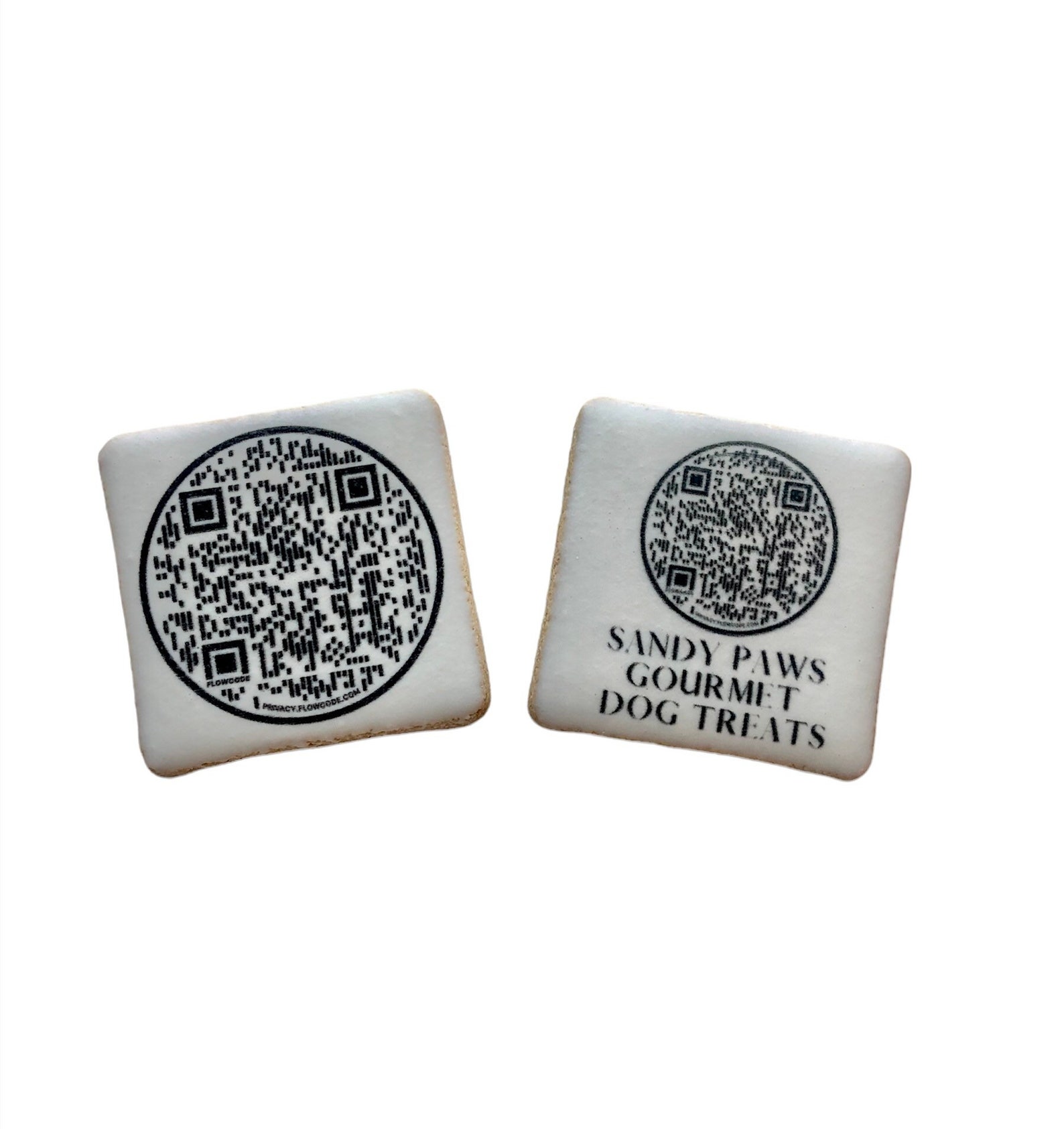 Custom Dog Treat QR Code Dog Cookie QR Dog Treat | Etsy