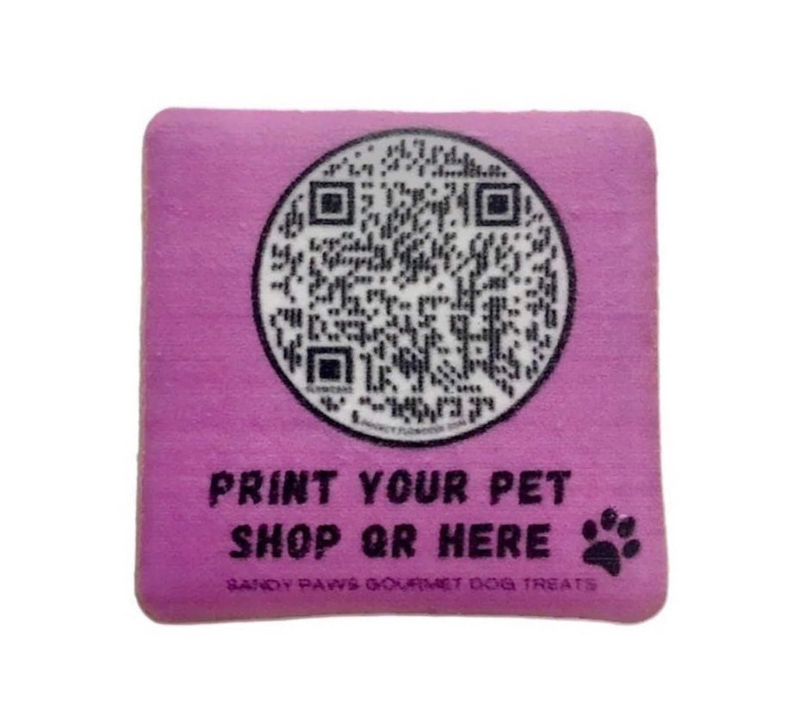 Dog Treat QR Code - Organic Biscuits - Gourmet Dog Treats - Dog Cookies ...