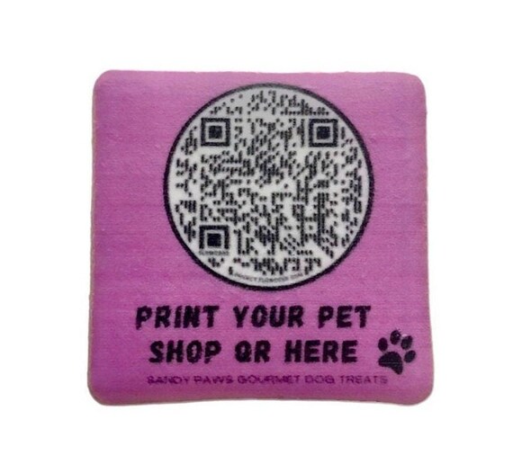 Dog Treat QR Code Organic Biscuits Gourmet Dog Treats | Etsy