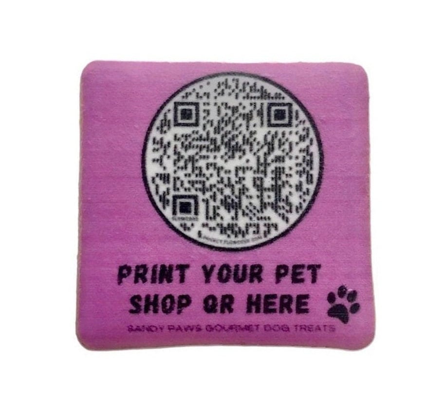 Dog Treat QR Code - Organic Biscuits - Gourmet Dog Treats - Dog Cookies ...
