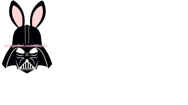 Darth vader bunny svg darth vader svg star wars svg easter | Etsy