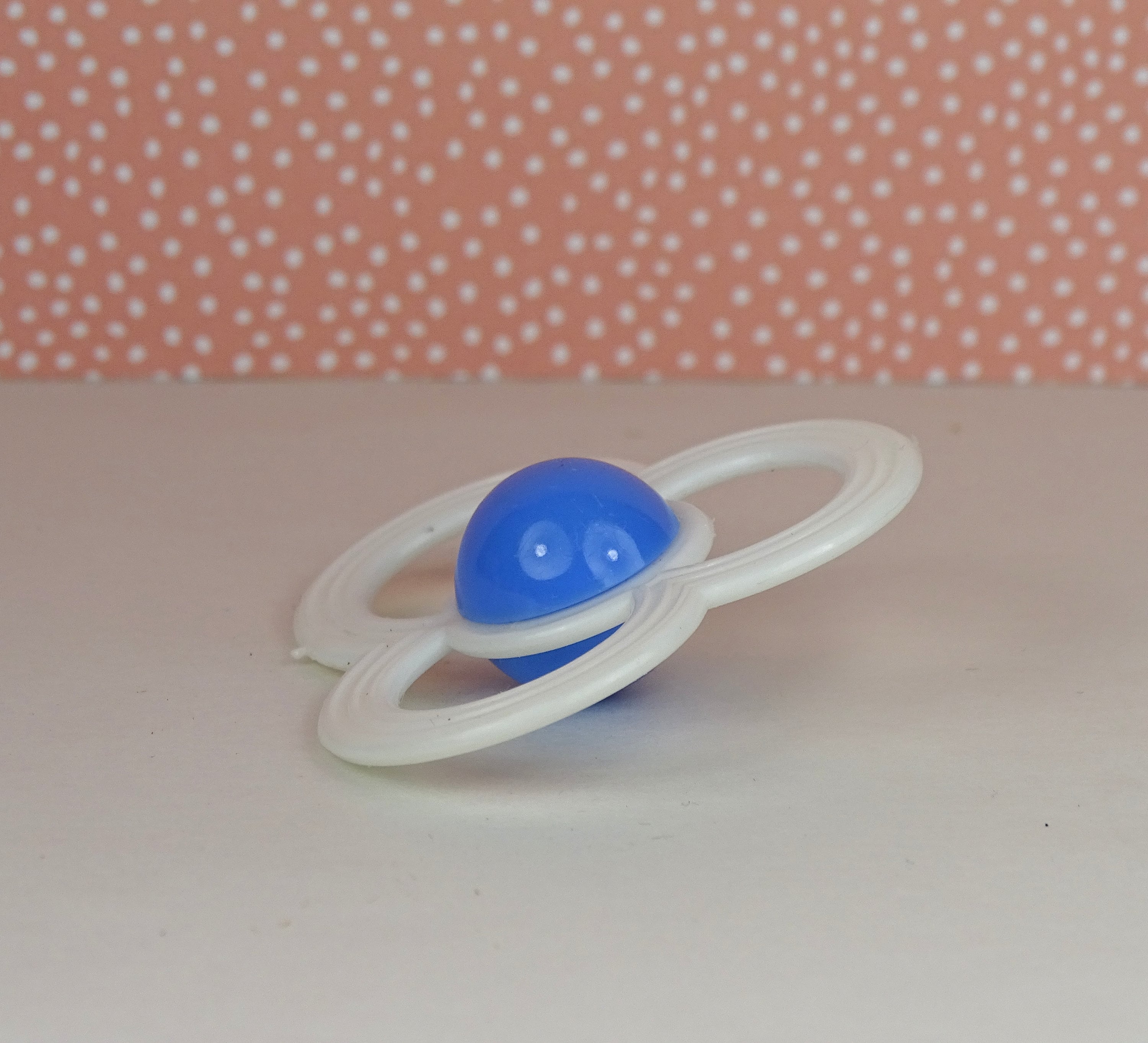 Toys & Games Vintage doll rattle 1970s plastic white blue Doll Clothing ...