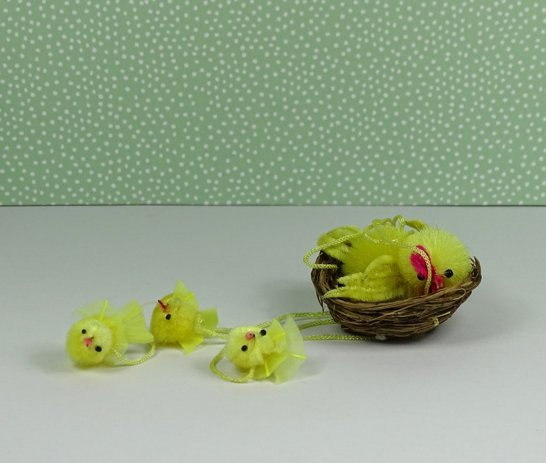 Vintage Easter Chick Nest Pipe Cleaner 1960s Yellow - Etsy