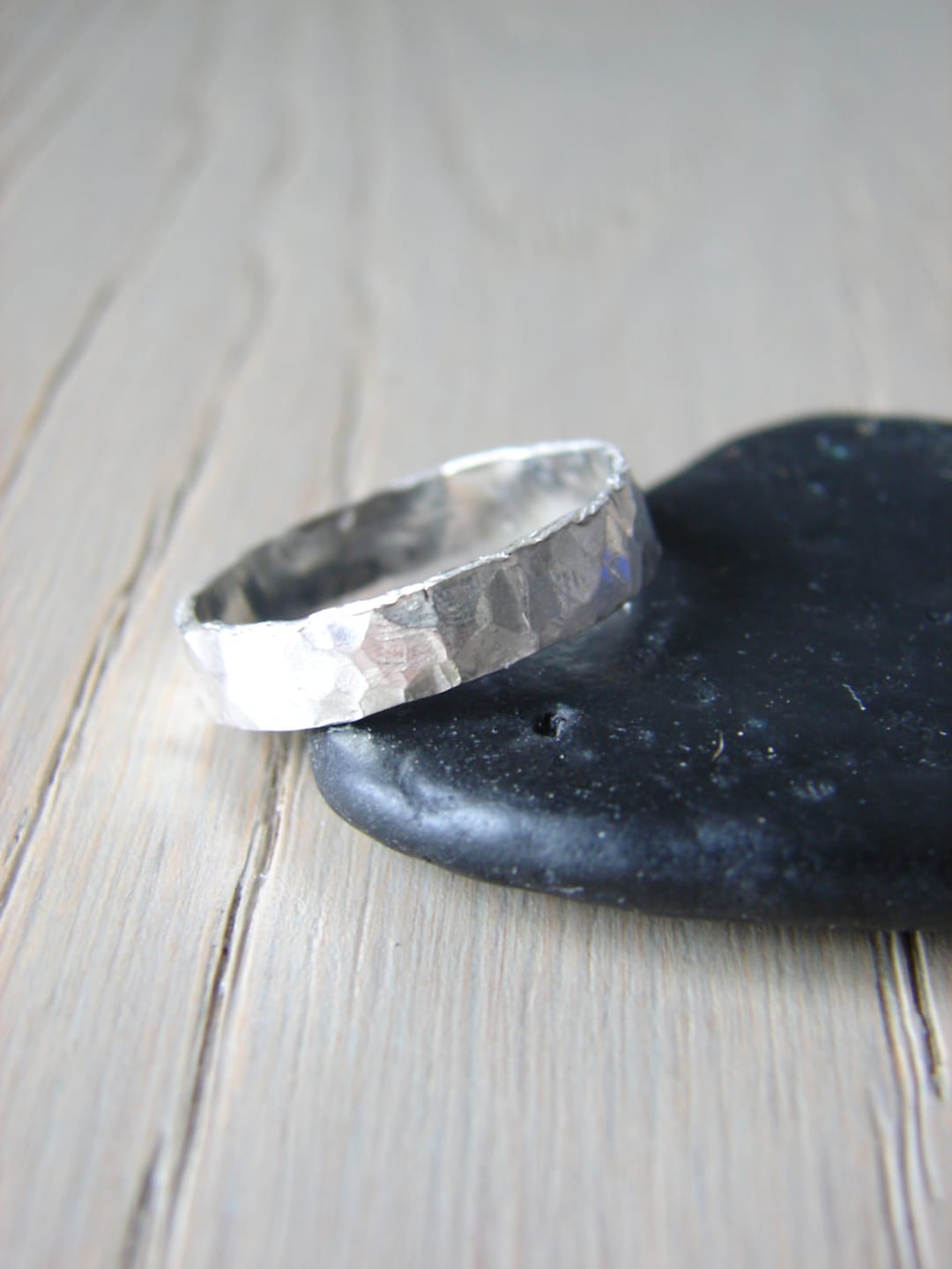 Men's Jewelry, Hammered Wedding Ring for Men, Proposal Gift for Him ...