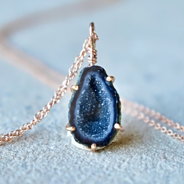 Geode Necklace - Etsy