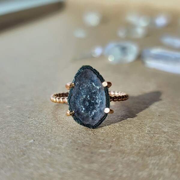 Geode Ring - Etsy