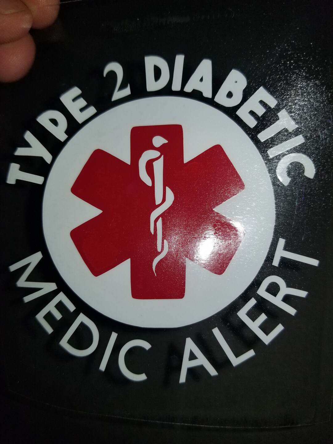 Type 2 Diabetic Medic Alert Stickers - Etsy