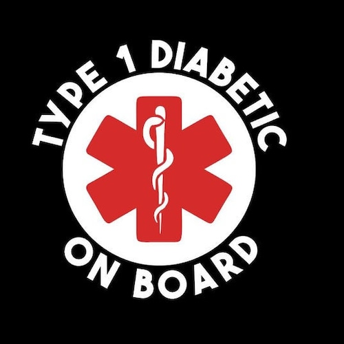 Type 1 Diabetic on Board SVG DXF Png Jpg Diabetic Svg - Etsy