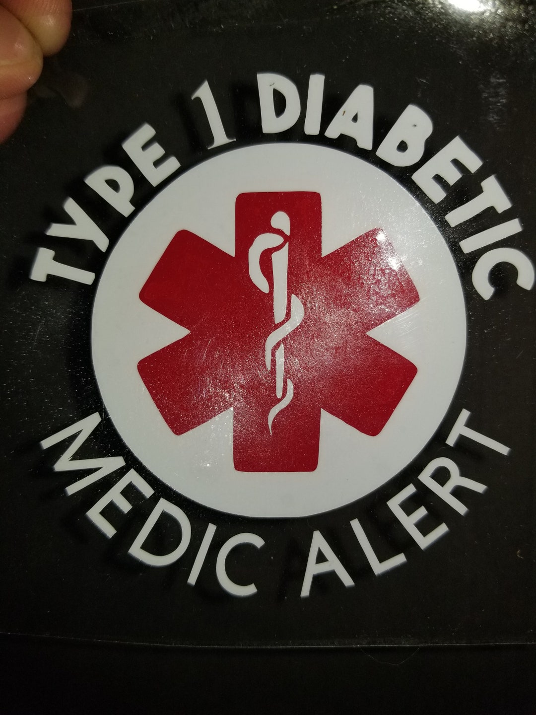 Type 1 Diabetic Medic Alert Sticker - Etsy