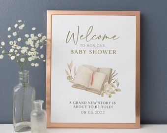 Welcome Sign Storybook Book Themed/ PDF Digital Poster Decoration ...