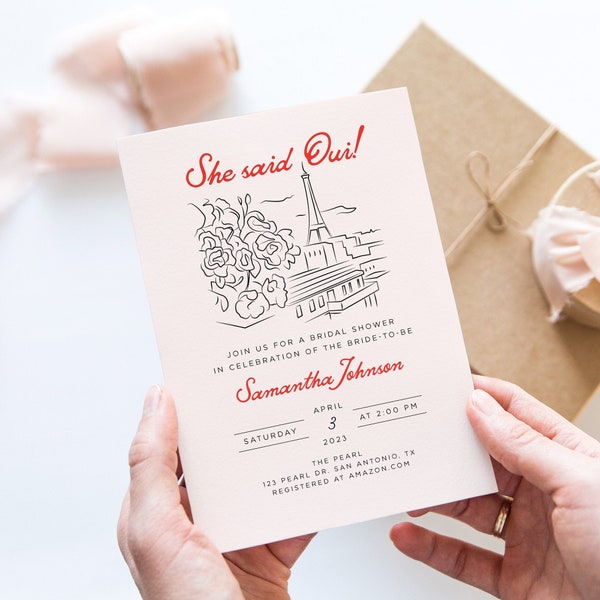 Paris Themed Invitations - Etsy