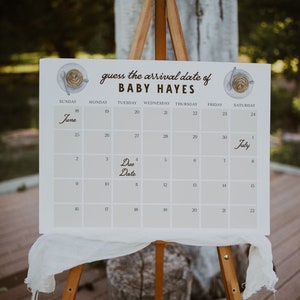 Baby is Brewing Shower Guess the Due Date Sign Template, Coffee Baby ...