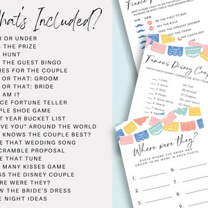 Fiesta Bridal Shower Games, Printable Bridal Shower Games, Fiesta Theme ...