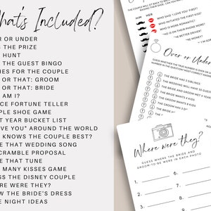 Engagement Party Games Bundle | Engagement Party Games | Proposal Party ...