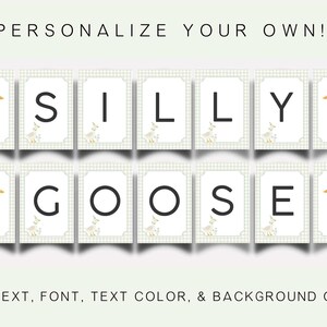 Silly Goose Birthday Party Banner Template, One Lucky Duck Birthday ...