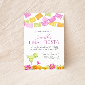 Final Fiesta Bachelorette Invitation Template, Final Fiesta Invitation ...
