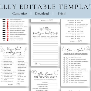 Engagement Party Games Bundle | Engagement Party Games | Proposal Party ...