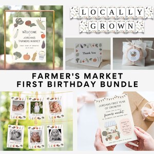 Farmers Market 1st Birthday Welcome Sign, First Birthday Welcome Sign ...