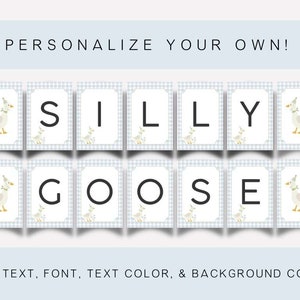 Silly Goose Birthday Party Banner Template, One Lucky Duck Birthday ...
