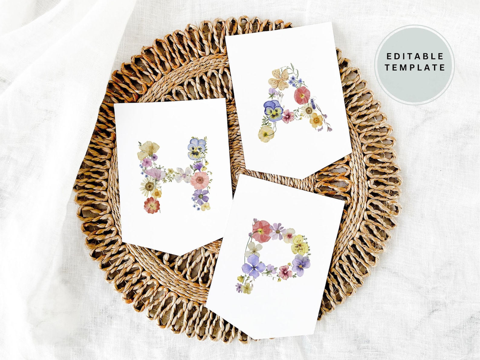 Wildflower Banner Template, Wildflower First Birthday Banner, Custom ...