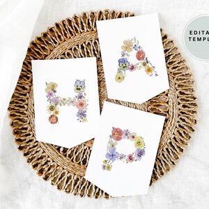 Wildflower Banner Template, Wildflower First Birthday Banner, Custom ...