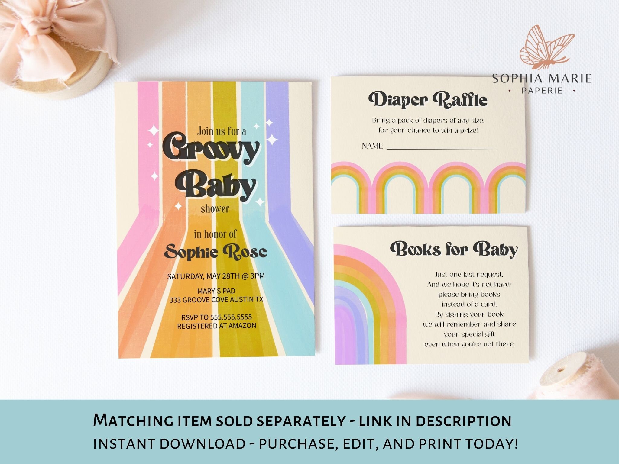 Groovy THANK YOU Tag Template, Printable Thank You Card, Goodie Bag Tag ...