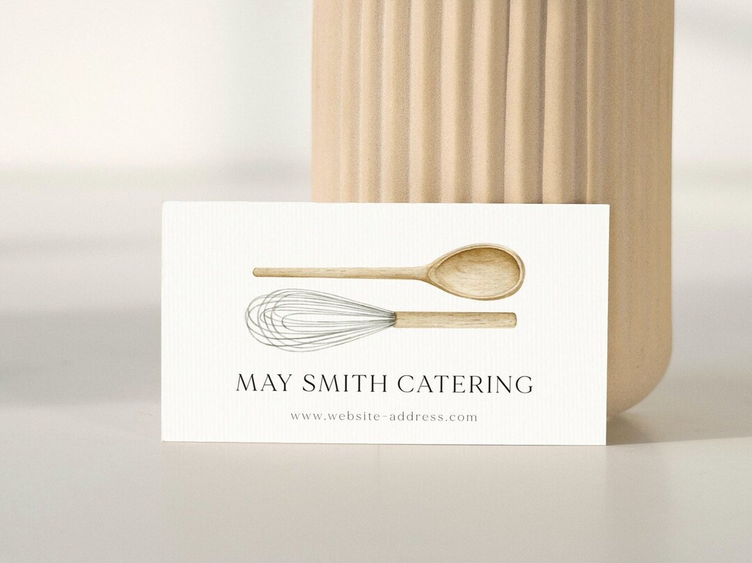 Catering Business Card Template, Cooking Business Card, Culinary ...