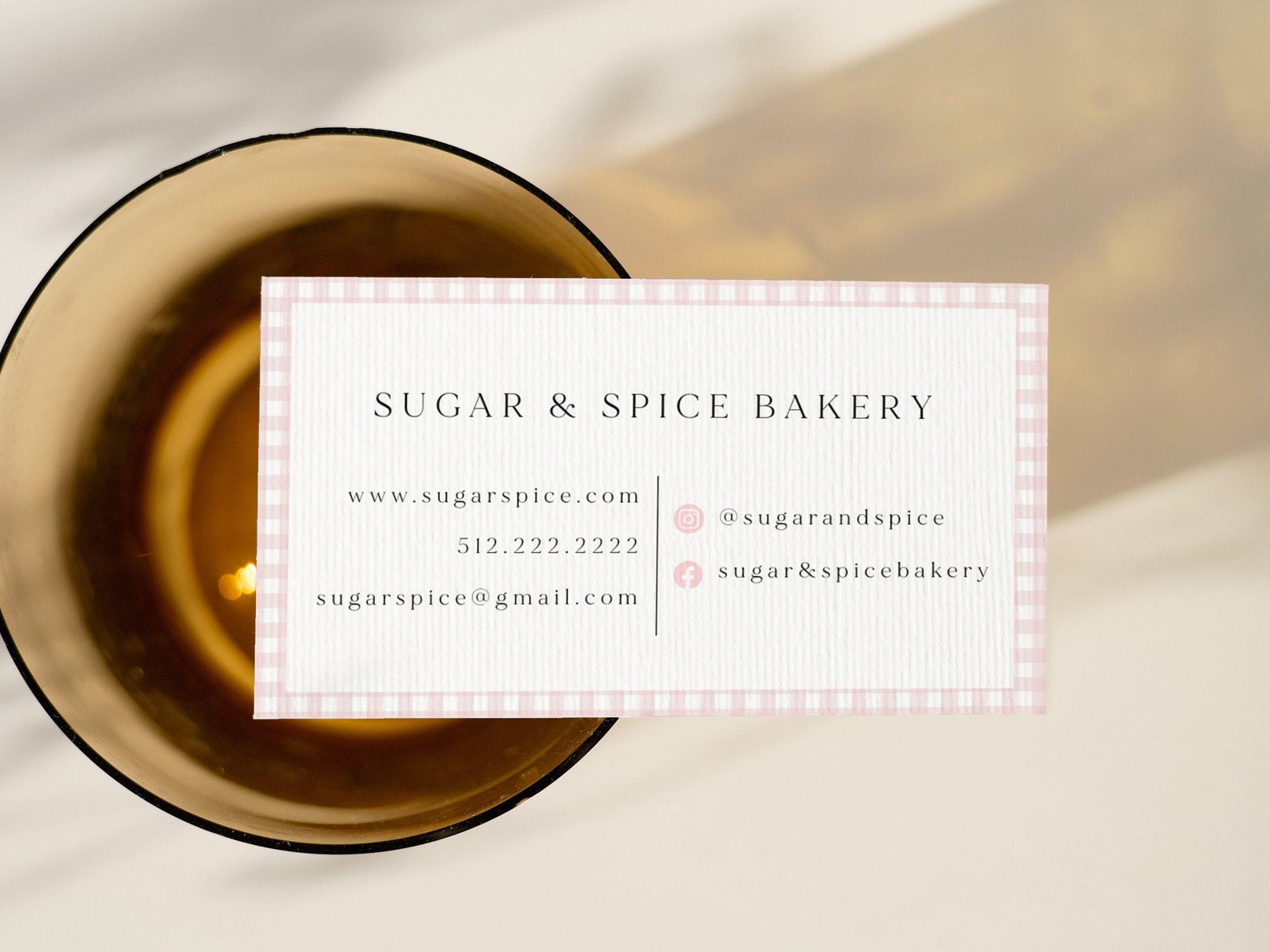 Bakery Business Card Template, Baking Business Cards, Cupcake Business ...