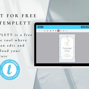 Silly Goose Birthday THANK YOU Card Template, Goose 1st Birthday Thank ...