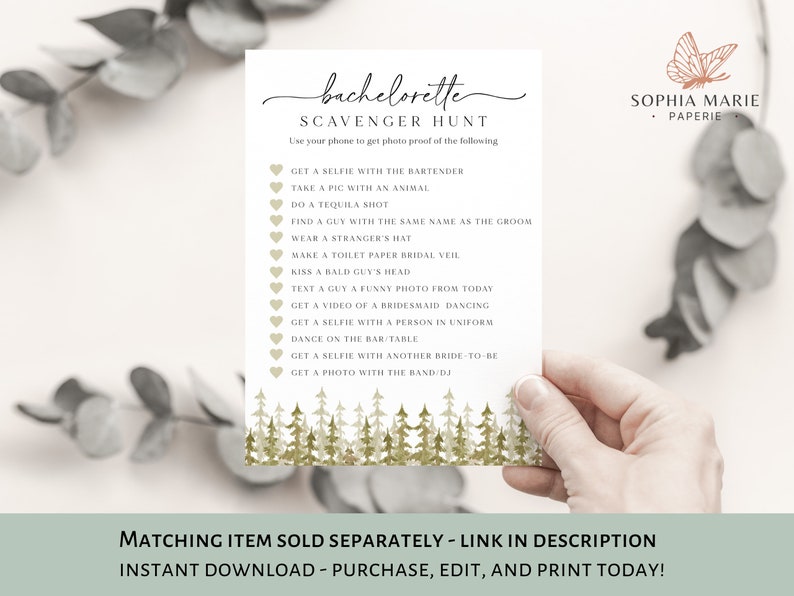 Camp Bachelorette Twenty Questions Game, Pine Bachelorette Games ...