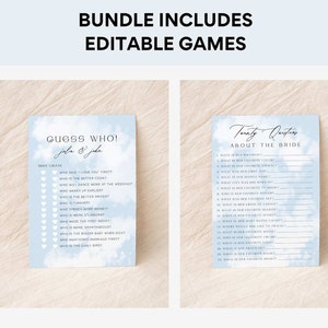 On Cloud Nine Bridal Shower Bundle, the Bride is on Cloud Nine, on ...