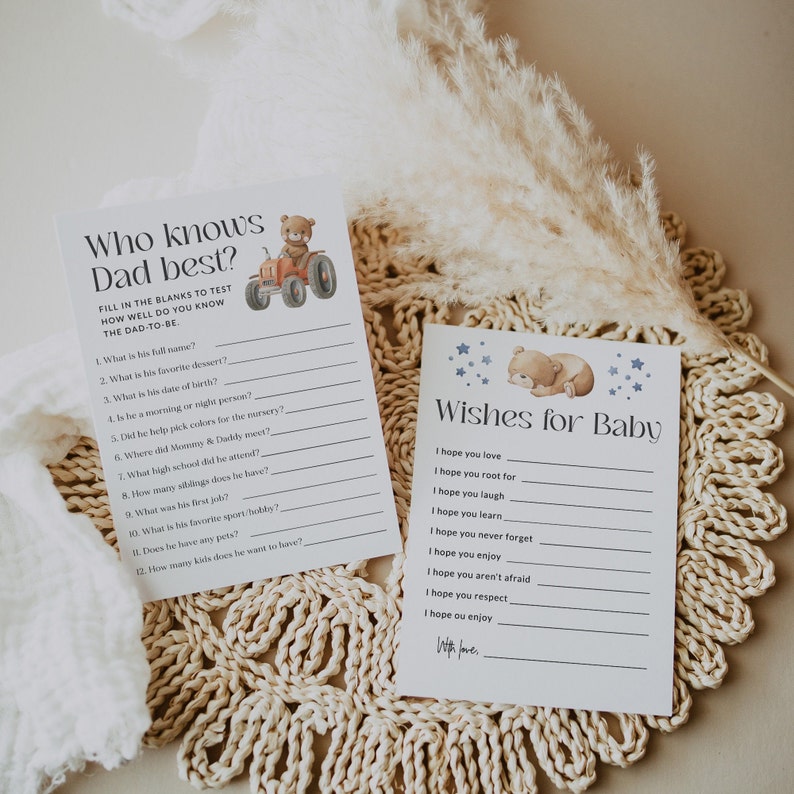 Editable Teddy Bear Baby Shower Games Bundle We Can Bearly - Etsy